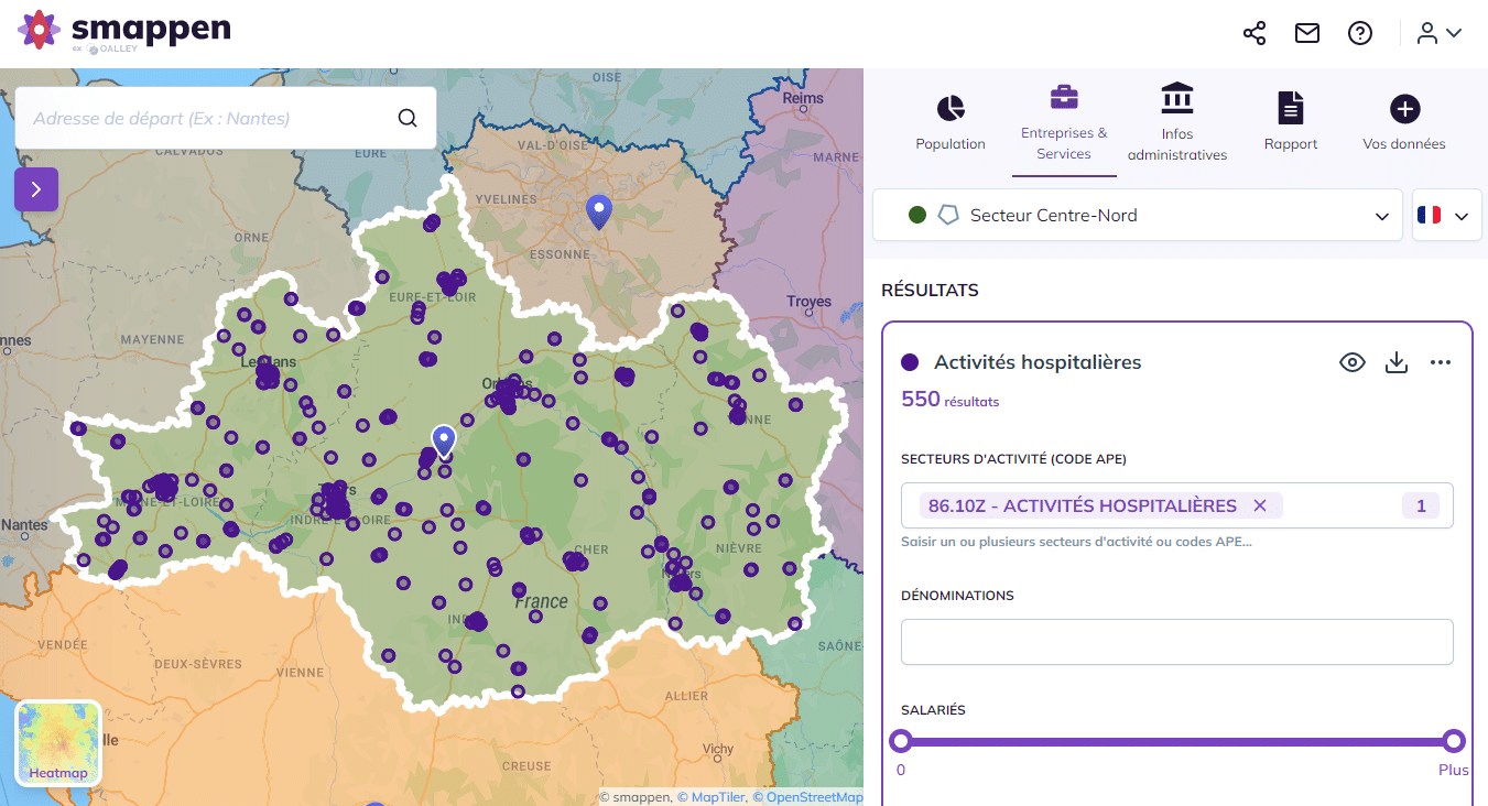 Comment construire et ajuster mes zones commerciales ? - smappen