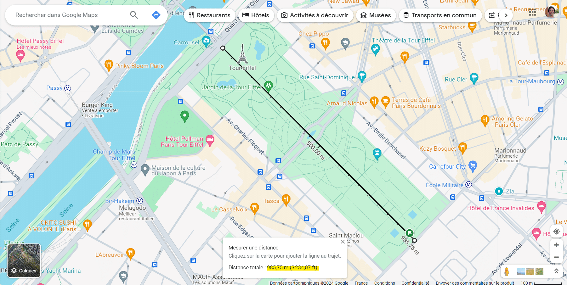 Calculer une distance à vol d’oiseau entre deux adresses | Smappen ...