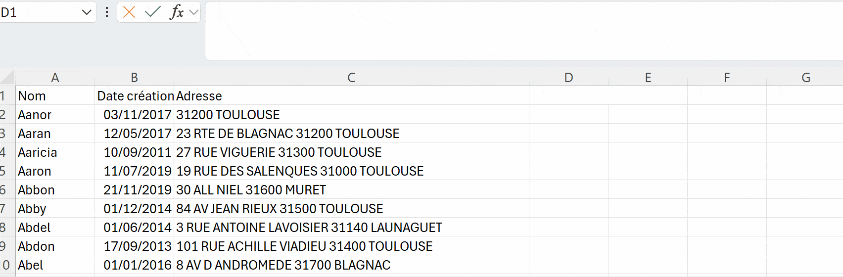 Préparer votre fichier pour l'import de données - smappen